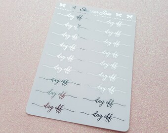 RDO Stickers RDO Planner Stickers Rostered Day off Stickers - Etsy ...