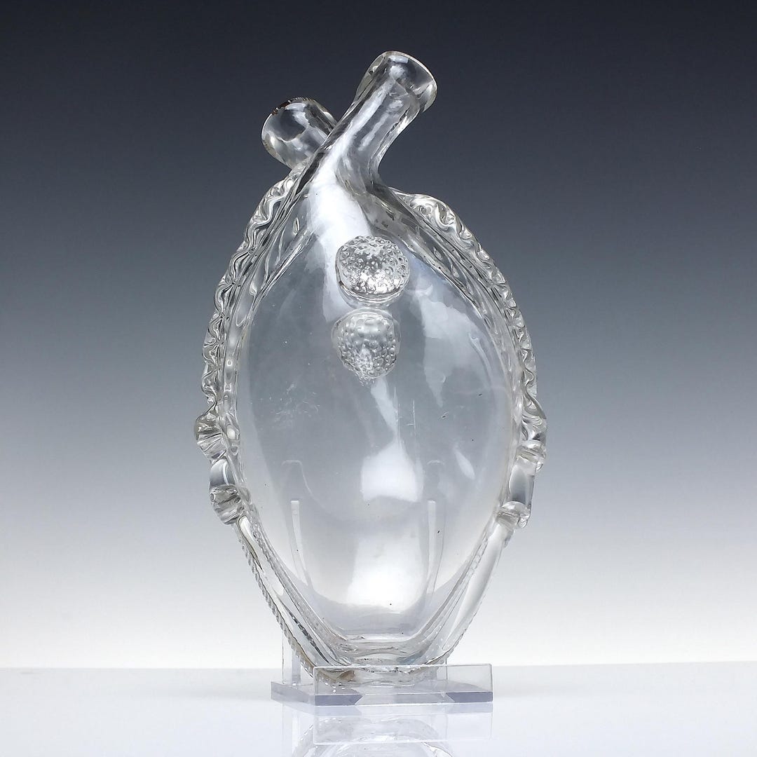 Antique Georgian Engraved Glass Gimmel Flask C1830 - Etsy