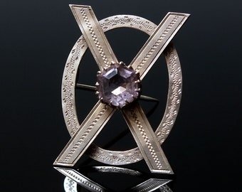 Victorian Scottish Sterling Silver 'sans Peur' Sutherland Clan Brooch ...