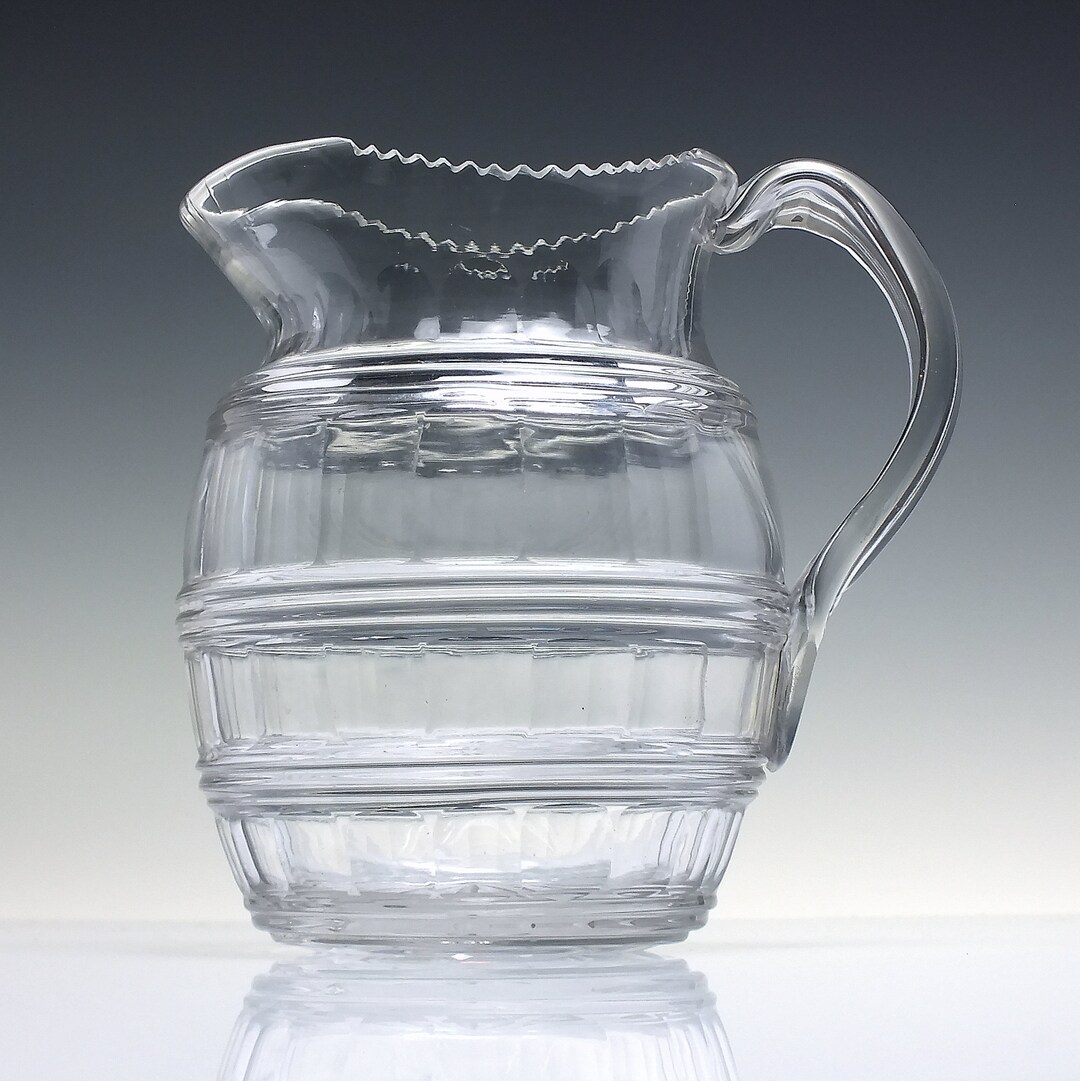 Antique 19th Century Cut Glass Water Jug C1840 - Etsy