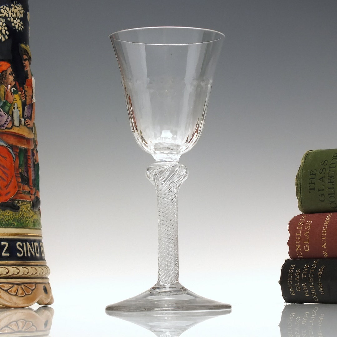 18th Century Knopped Air Twist Wine Glass C1750 - Etsy