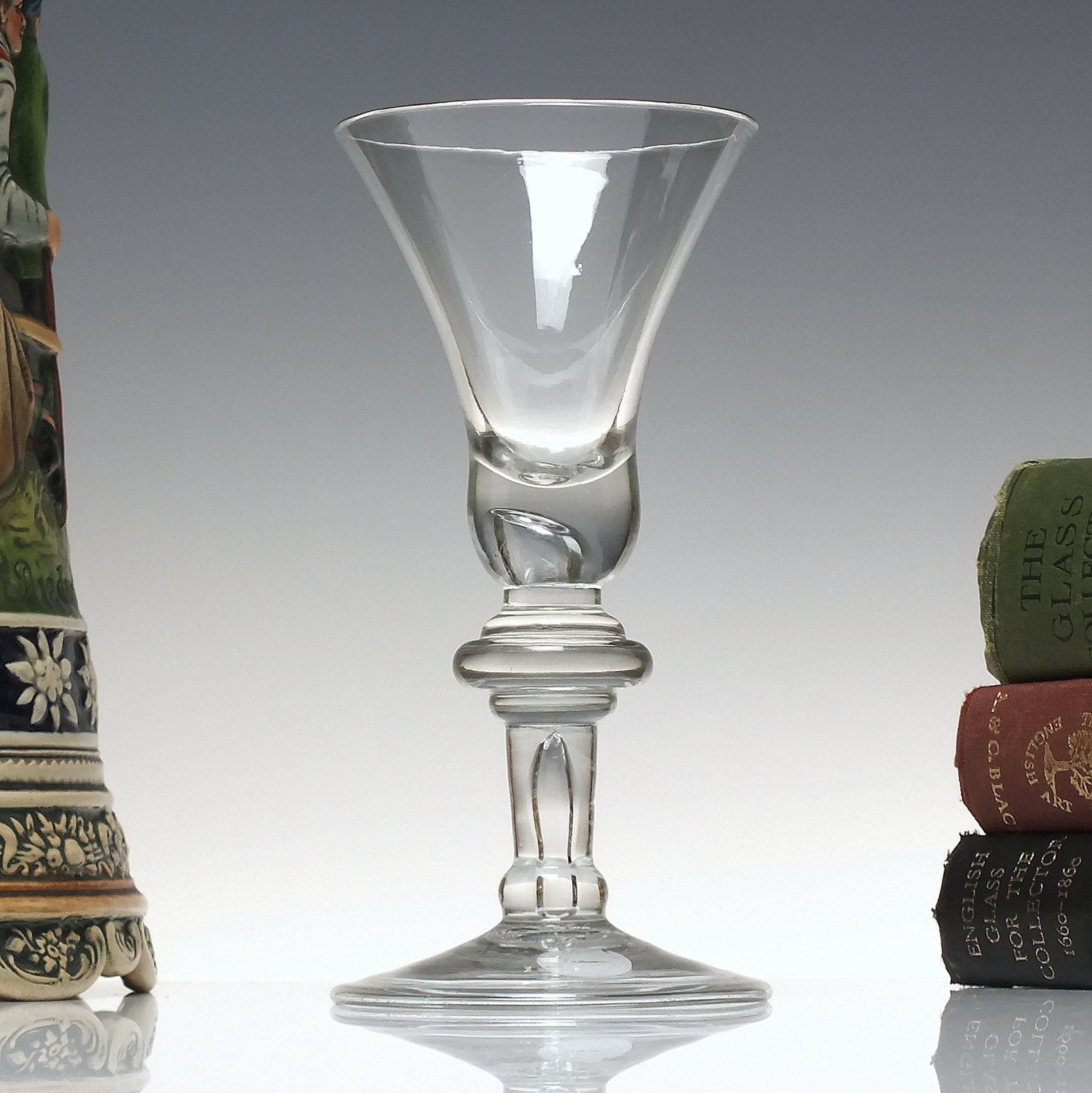 Georgian Annulated Knop Baluster Wine Glass C1730 - Etsy