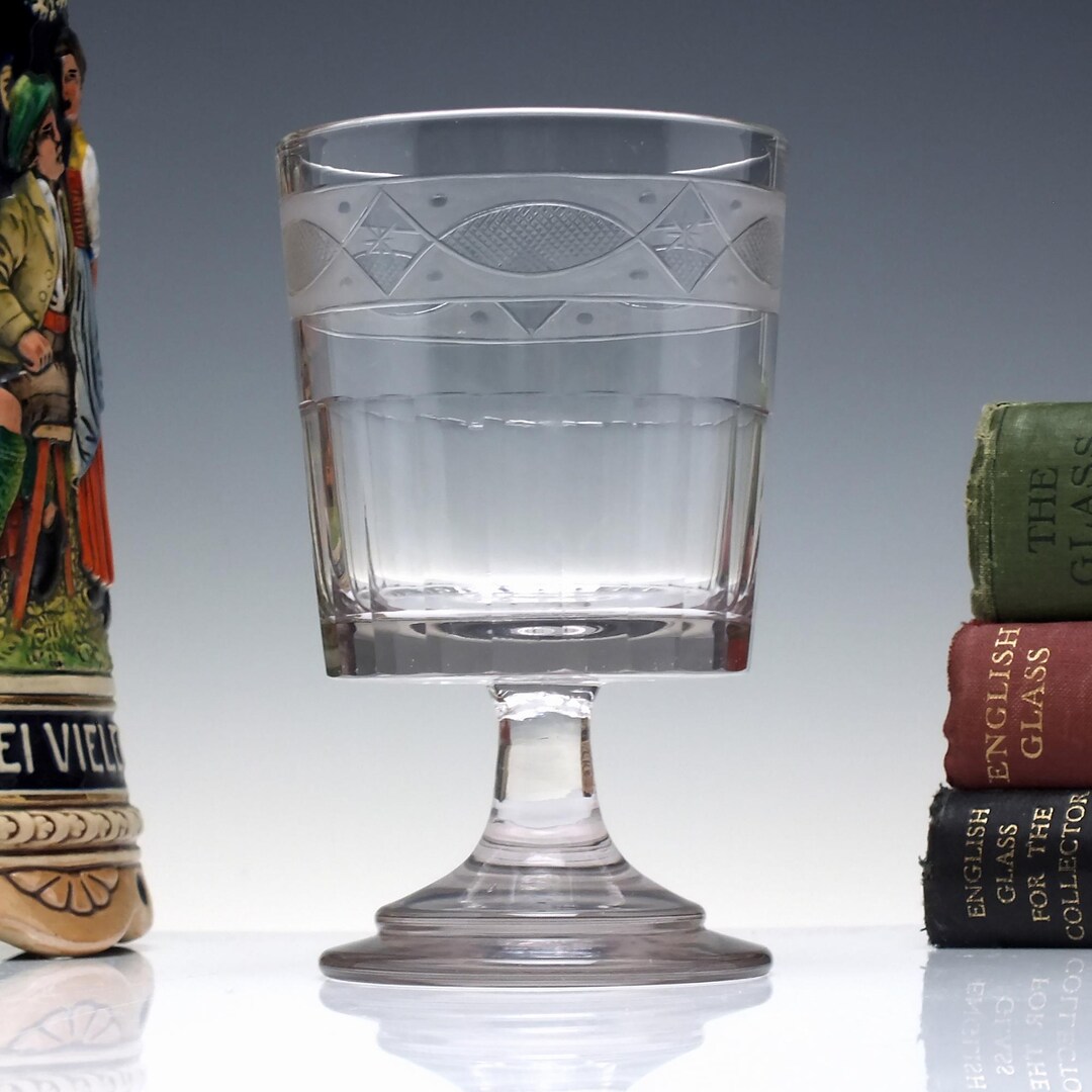Georgian Anglo Irish Bucket Bowl Cut Rummer Glass C1820 - Etsy