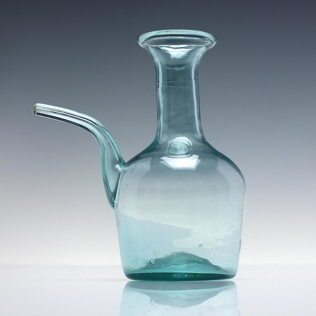 19th Century Glass Oil Porron C1850-1900 - Etsy