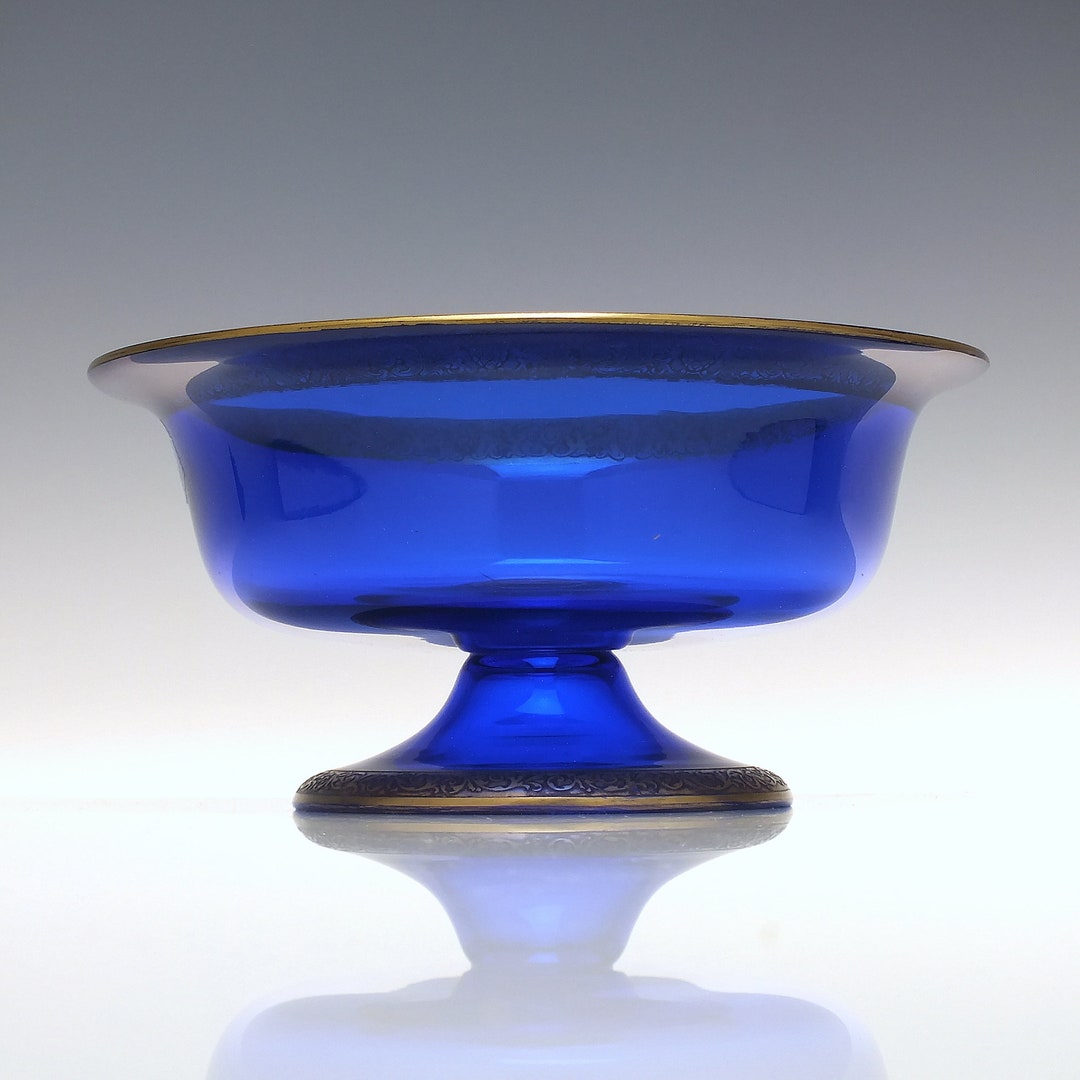 Art Nouveau Moser Signed Foot Glass Bowl C1918-1922 - Etsy