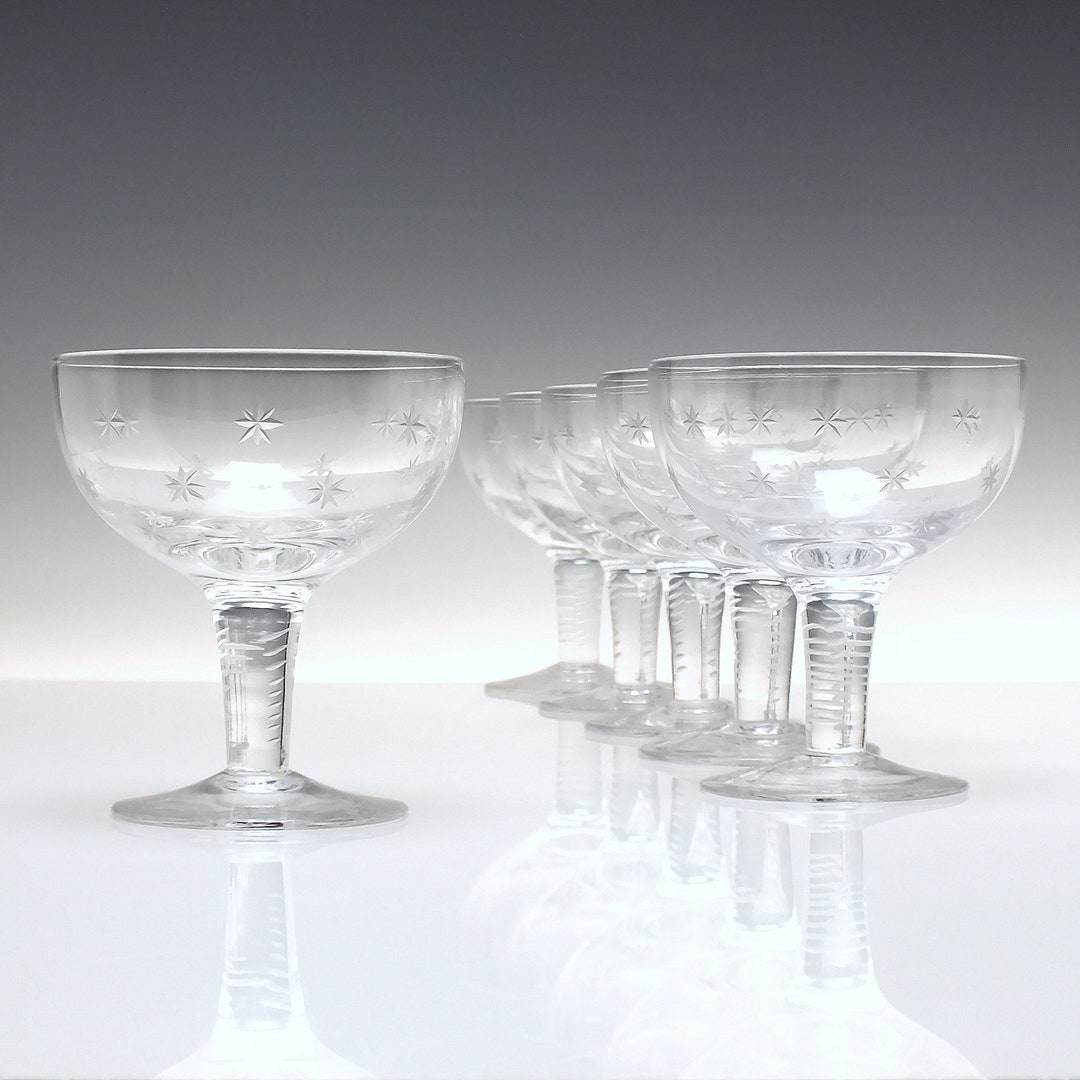 Six Vintage Engraved Stuart Crystal Port Glasses C1950 - Etsy UK