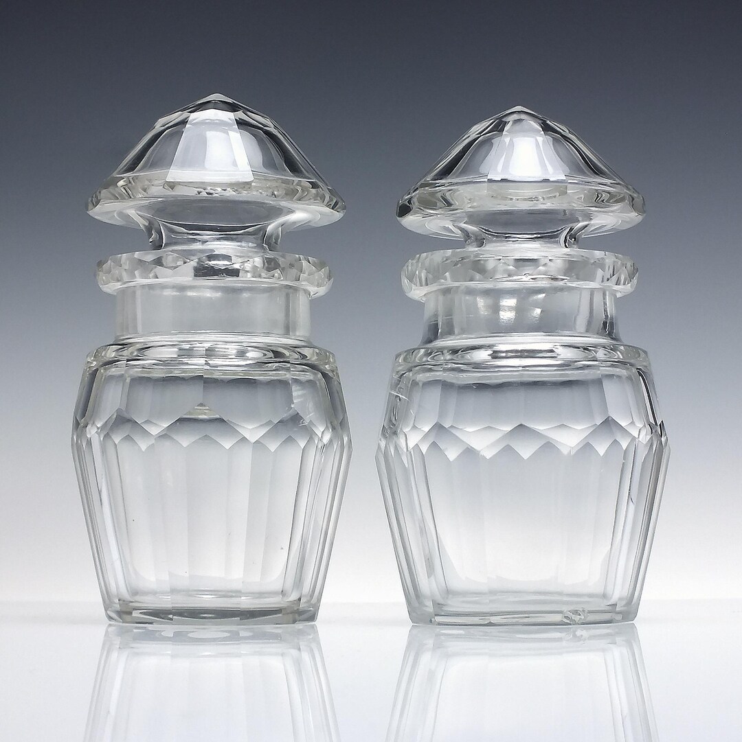 Pair Victorian Glass Pickle Preserve Jars C1880 - Etsy