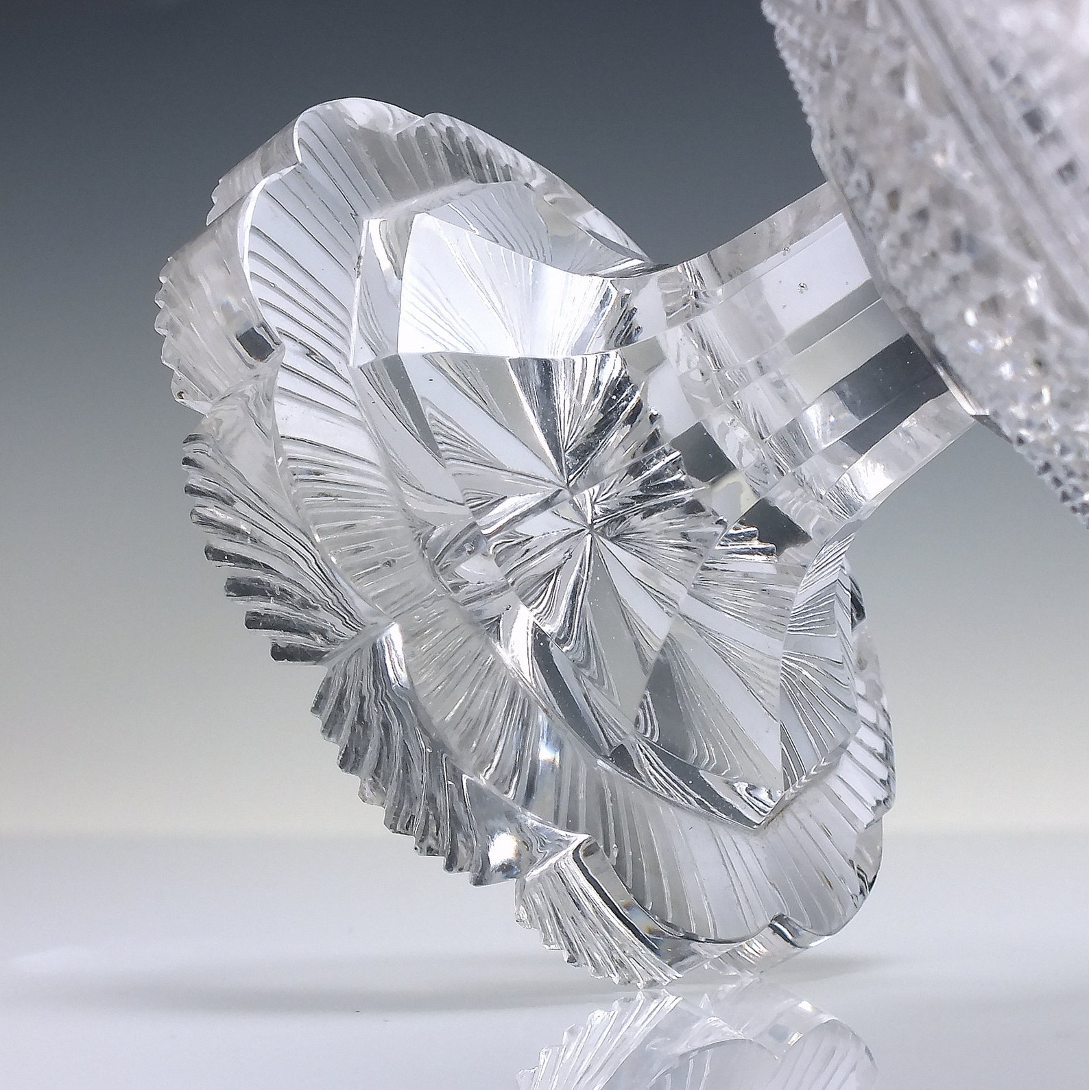 Pair Irish Waterford Cut Glass Standing Bowls or Comports C1830 - Etsy