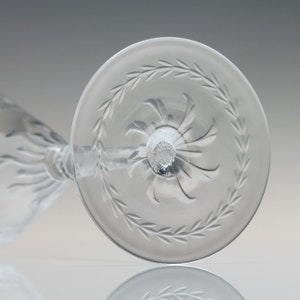 Pair Webb Intaglio Cut Clear Crystal Sherry or Port Glasses 1936-49 - Etsy