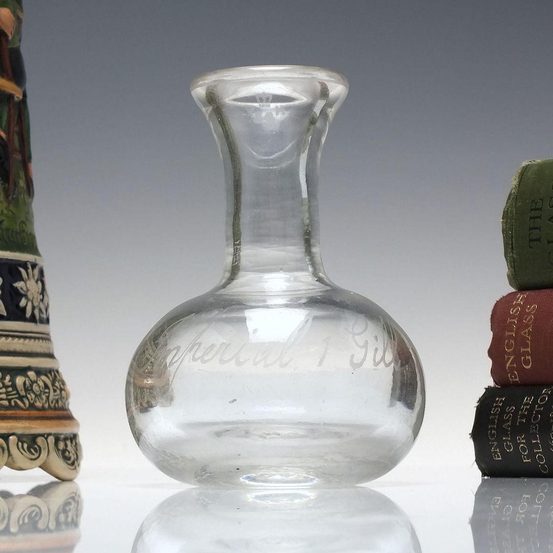 Antique 19th Century Victorian English Imperial Gill Glass Measure ...