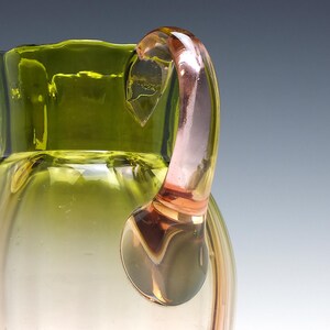 Victorian Reverse Rubina Verde Glass Jug C1890 - Etsy