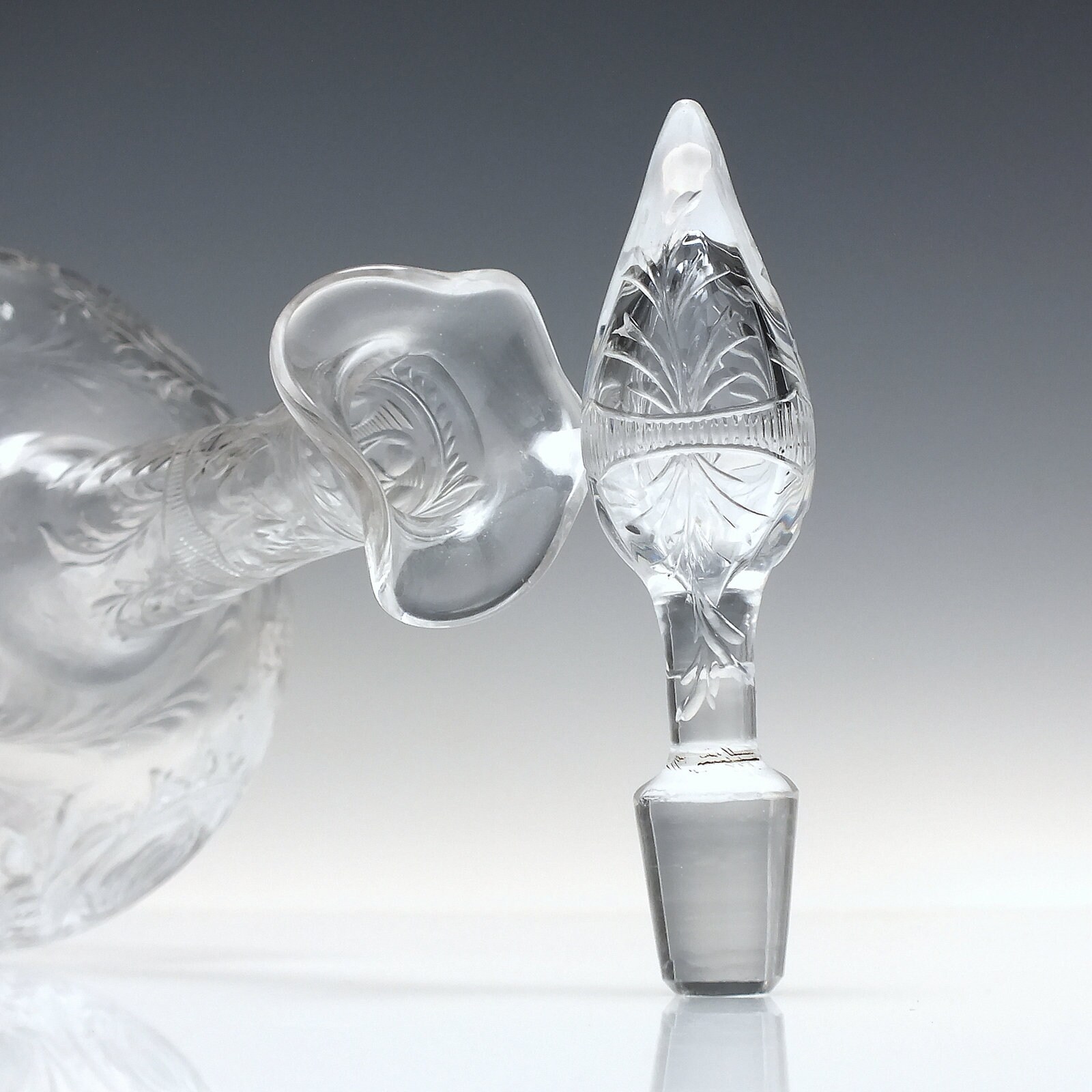 Art Nouveau Thomas Webb Intaglio Cut Amphora Glass Decanter C1900 - Etsy