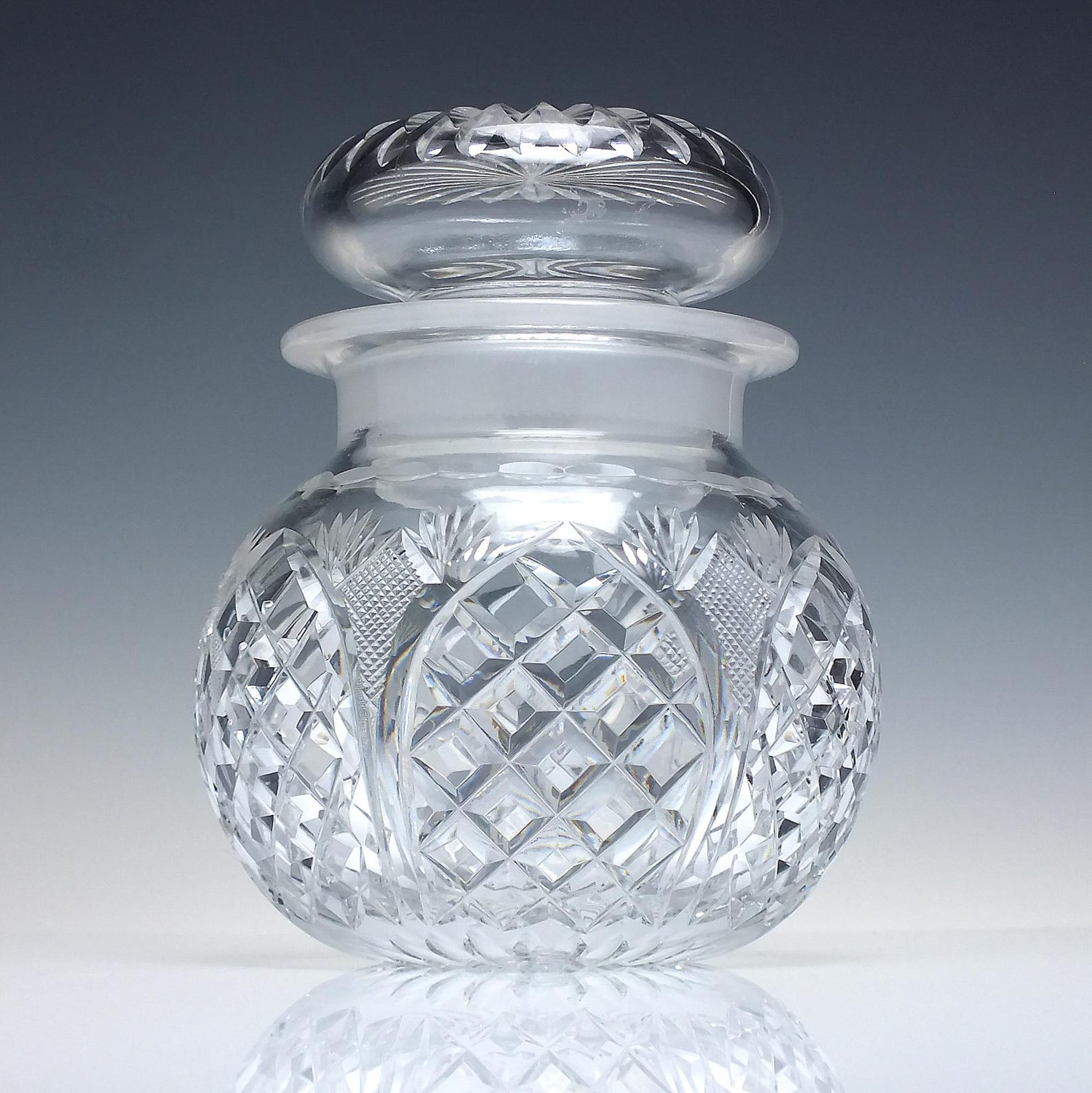 Large Victorian Glass Pickle Jar C1880 - Etsy