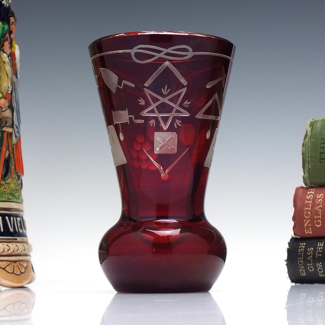 Victorian Masonic Engraved Firing Glass C1880 - Etsy