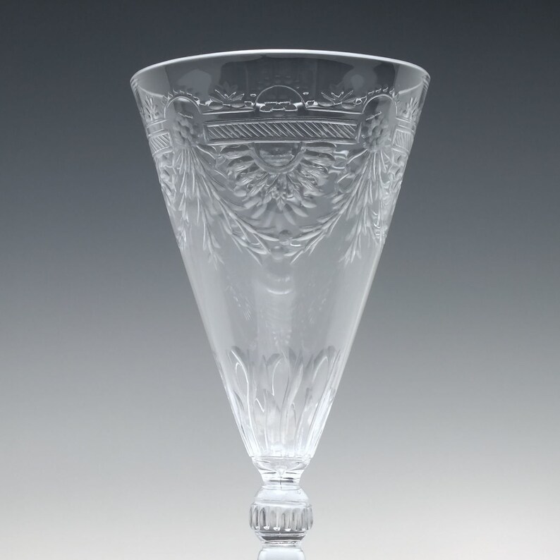 Pair Webb Intaglio Cut Clear Crystal Sherry or Port Glasses 1936-49 - Etsy