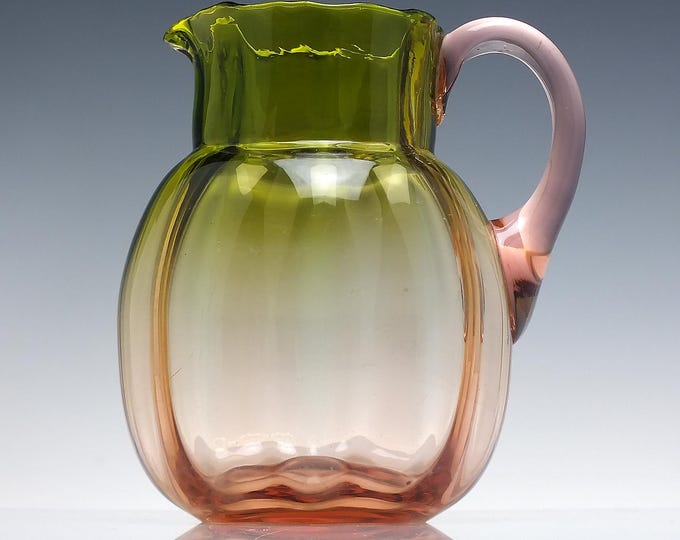 Victorian Reverse Rubina Verde Glass Jug C1890 - Etsy