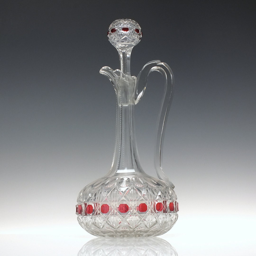 Tall 19th Century Victorian Glass Claret Jug by Thomas Webb C1870 - Etsy