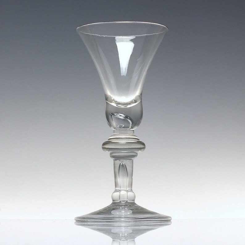 Georgian Annulated Knop Baluster Wine Glass C1730 - Etsy