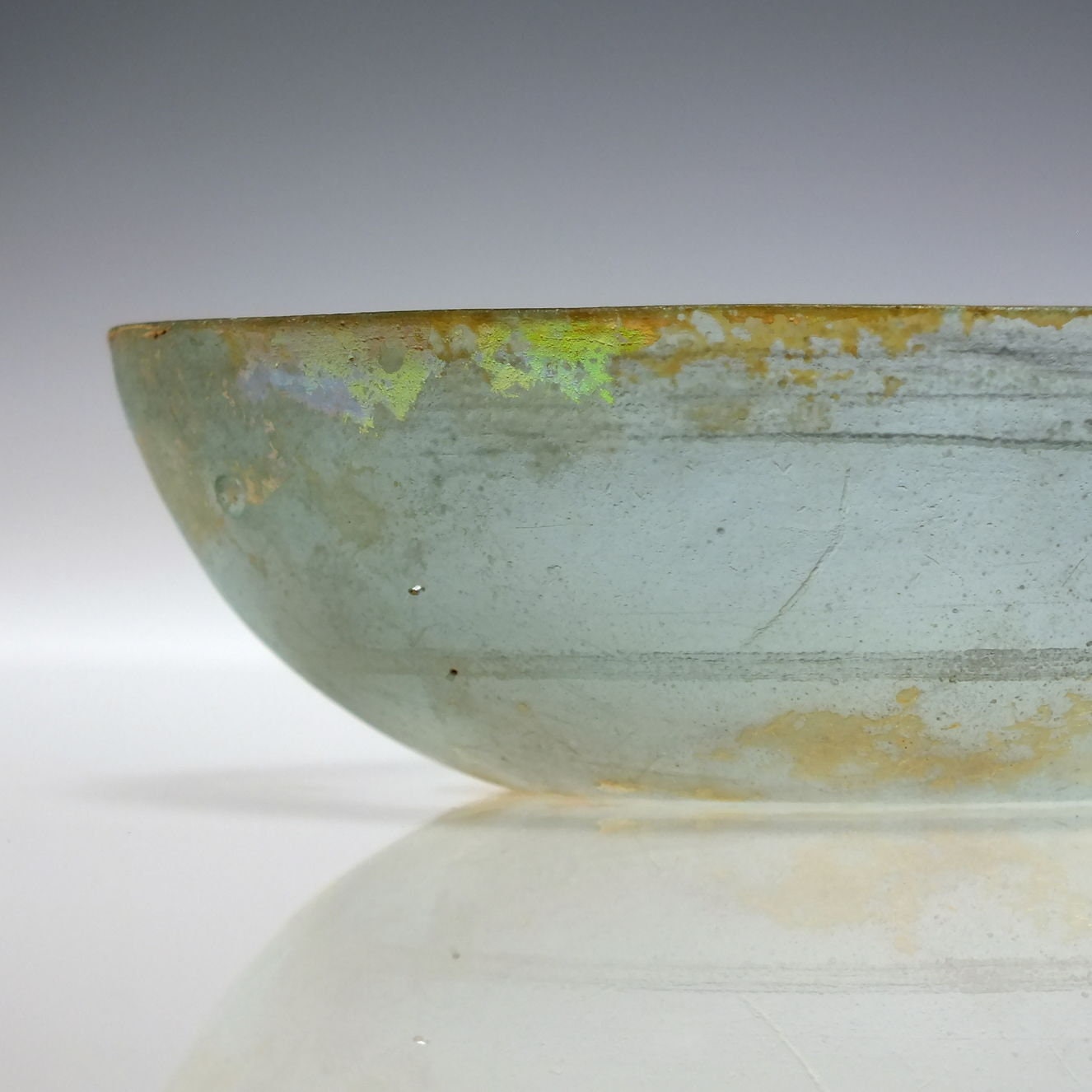 Stunning Ancient Roman Glass Bowl With Wheel Cut Bands 1st Century BCE ...