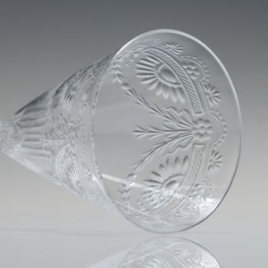 Pair Webb Intaglio Cut Clear Crystal Sherry or Port Glasses 1936-49 - Etsy