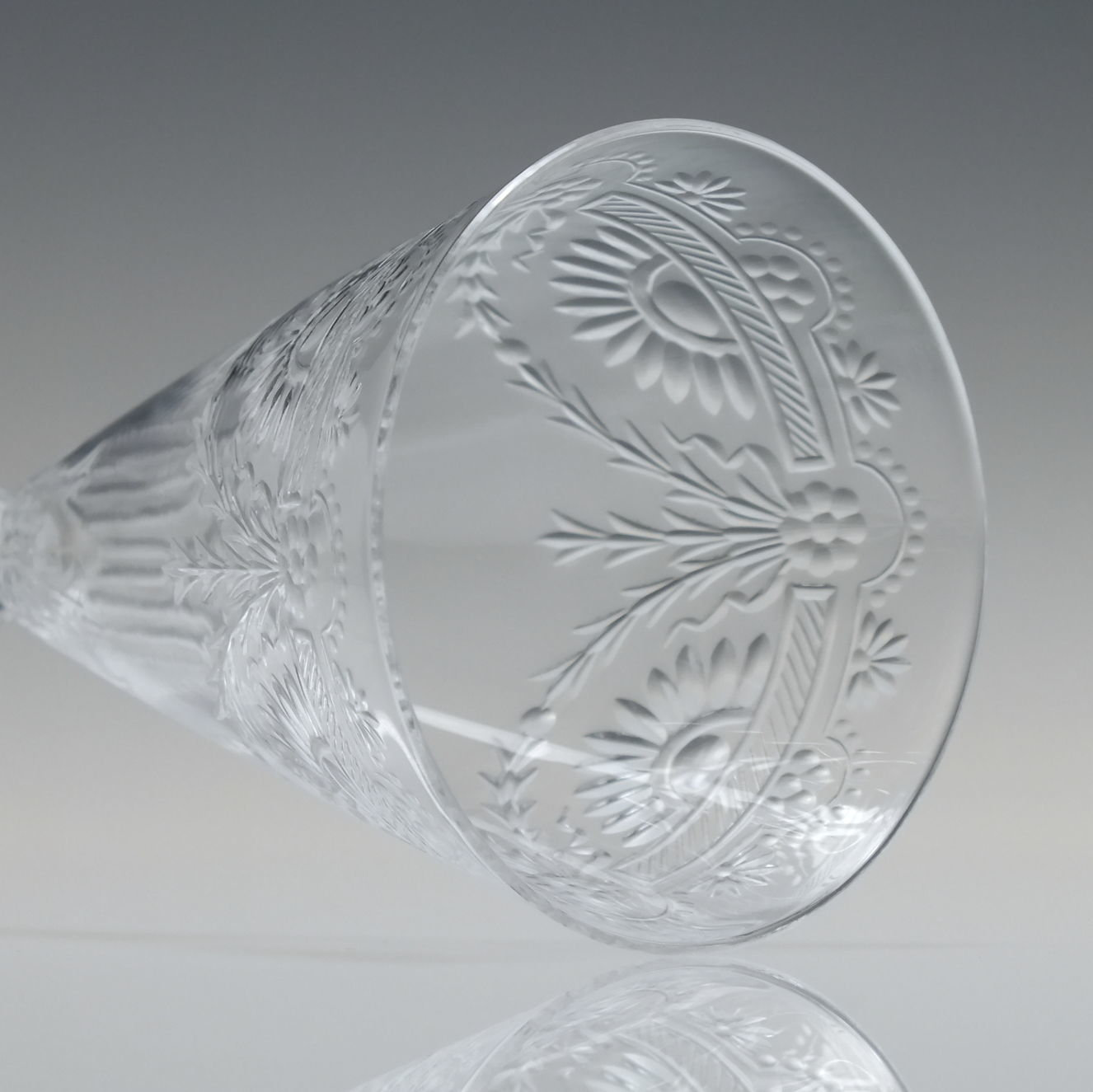 Pair Webb Intaglio Cut Clear Crystal Sherry or Port Glasses 1936-49 - Etsy