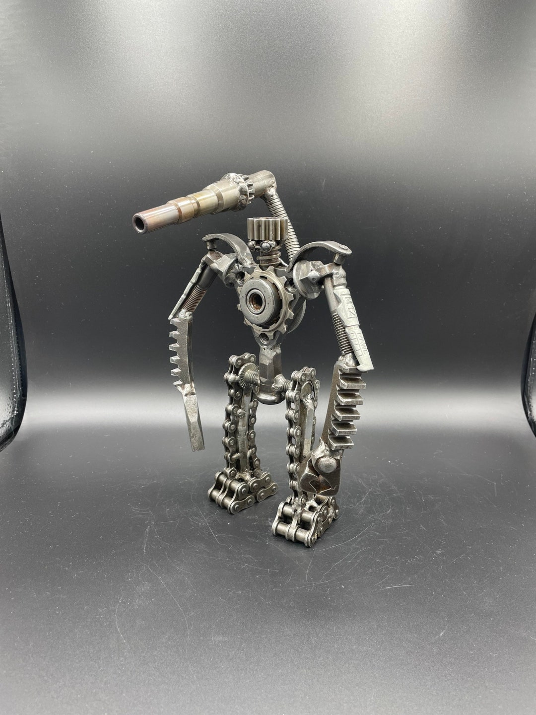 Scrap Metal Robot Sculpture - Etsy