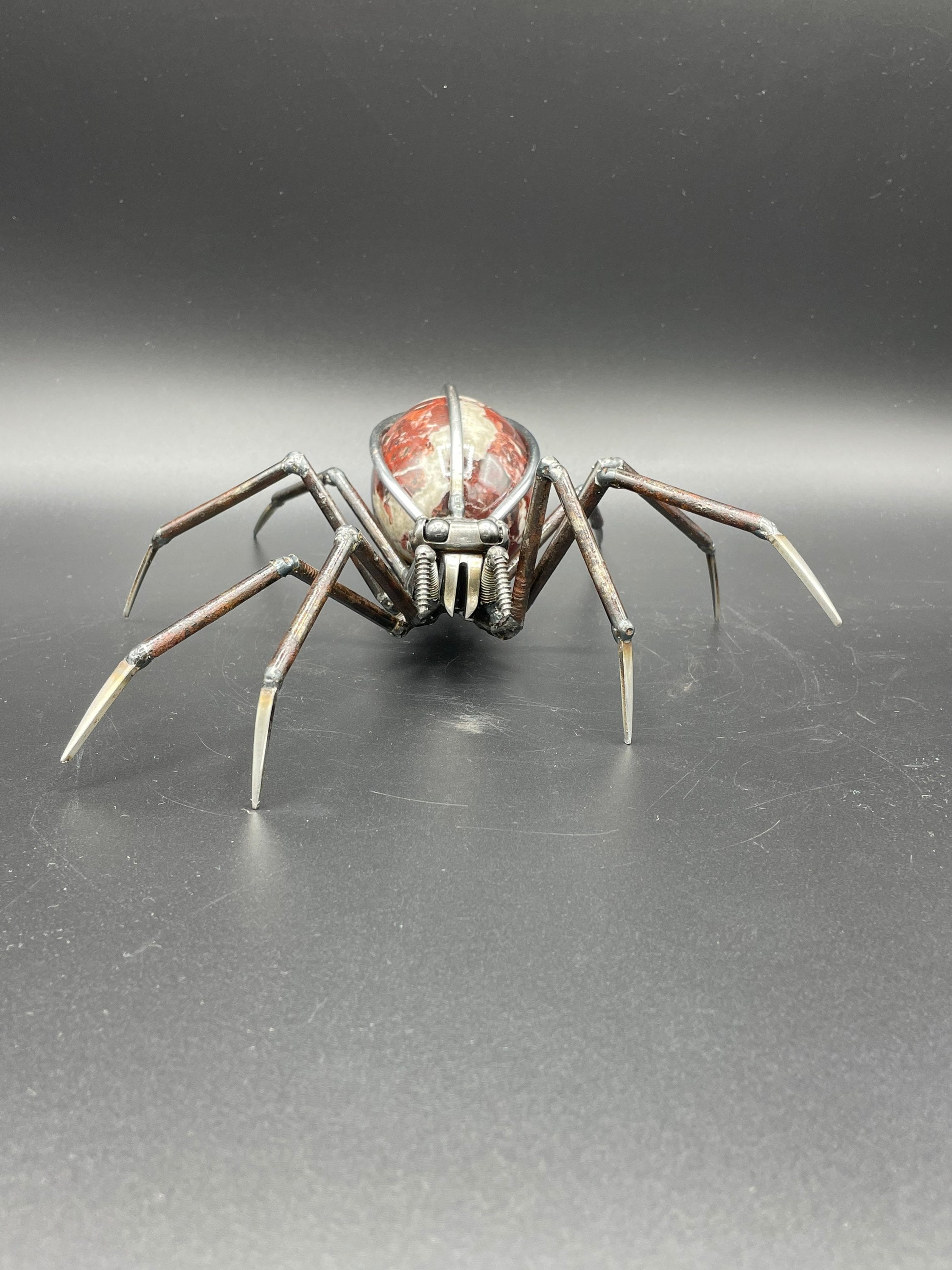 Scrap Metal Orb Weaver Spider Sculpture - Etsy UK