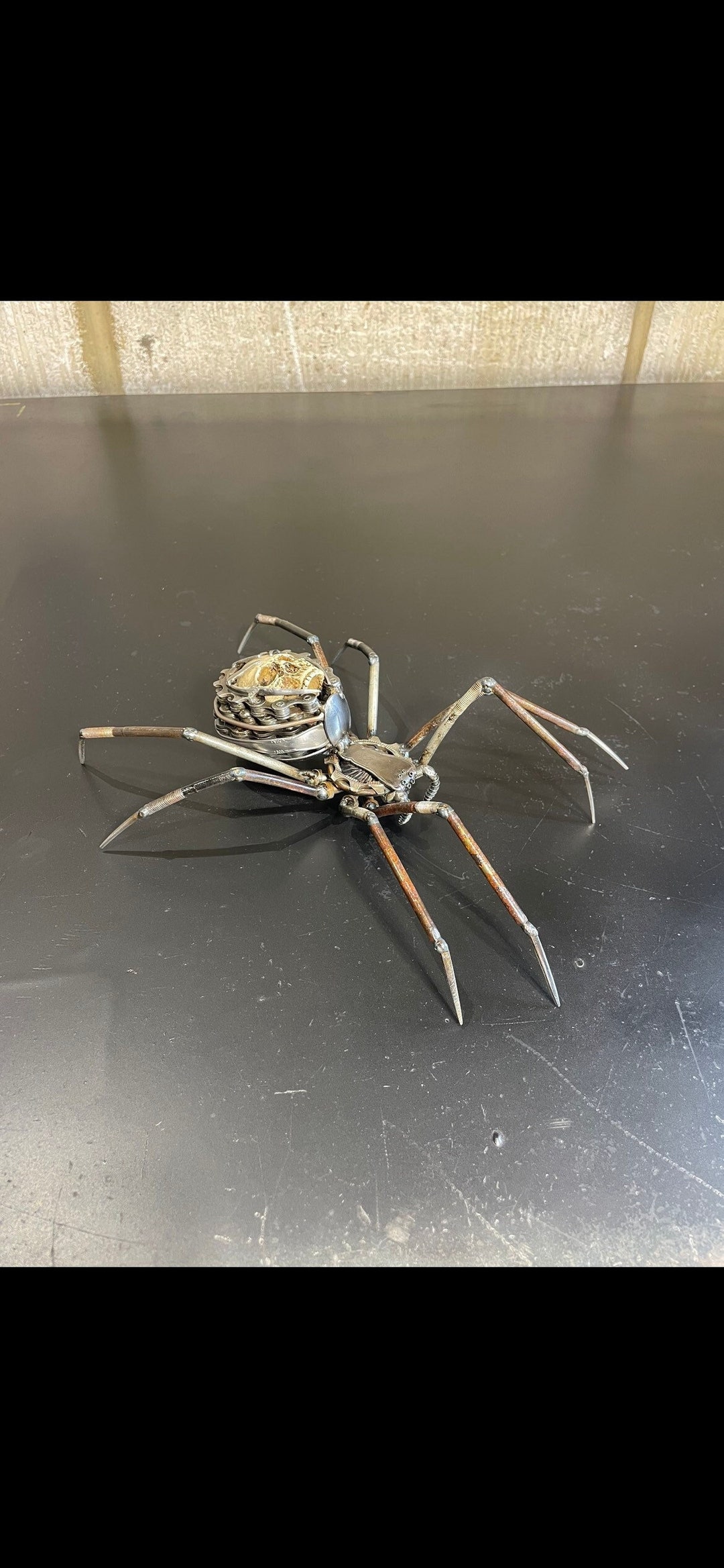 Scrap Metal False Widow Spider Sculpture - Etsy