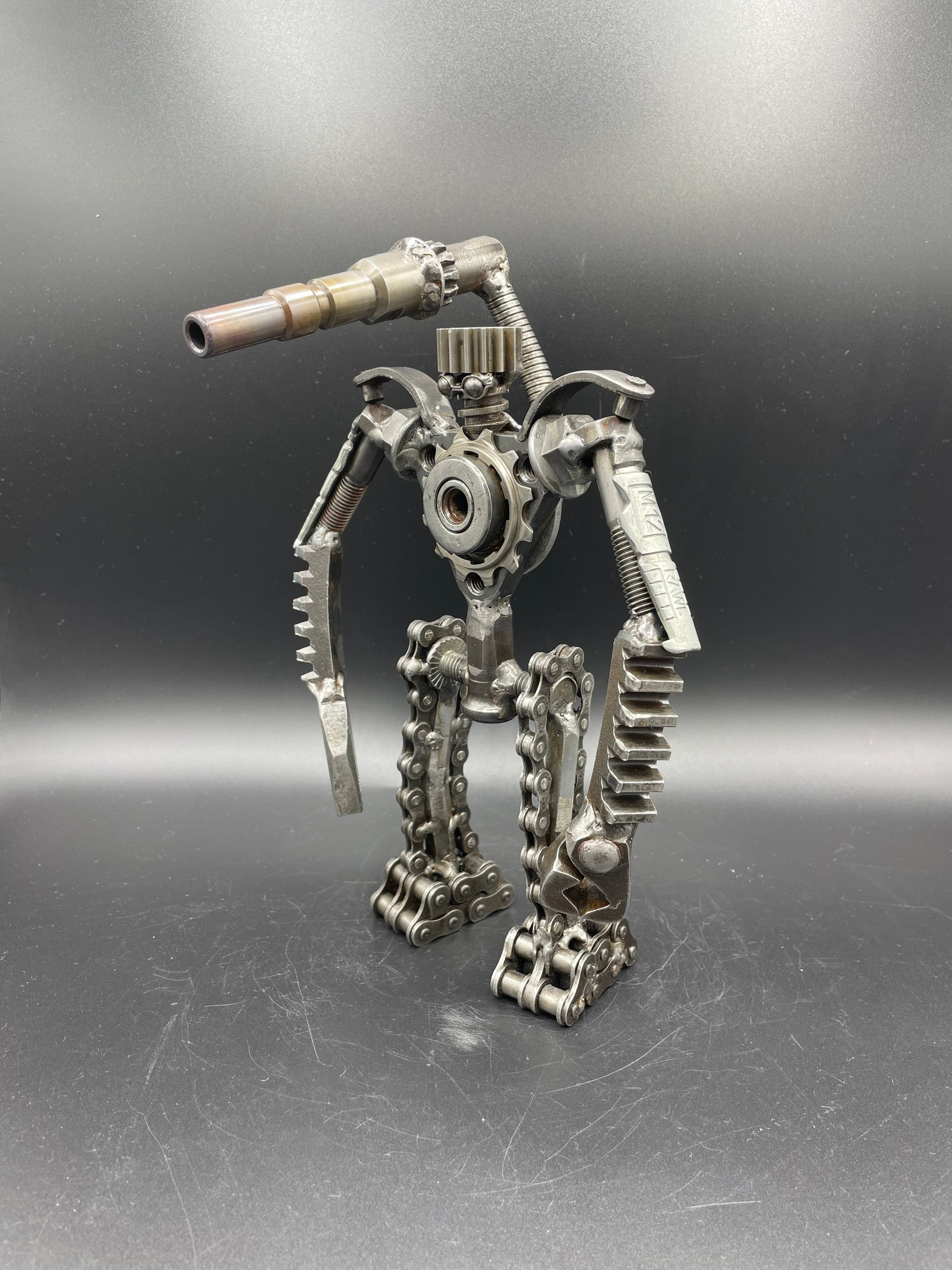 Scrap Metal Robot Sculpture - Etsy