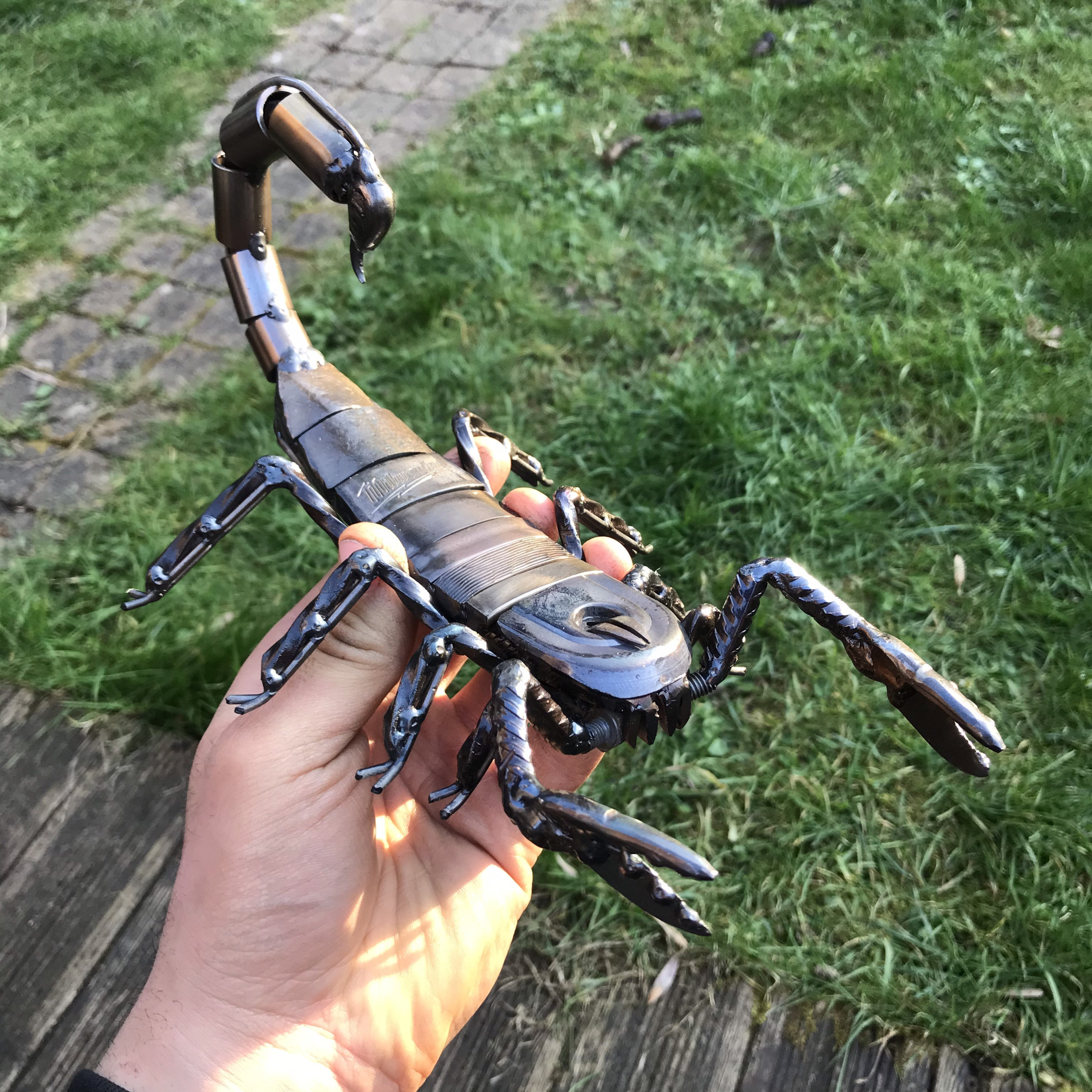 Scrap Metal Desert Scorpion Sculpture | Etsy