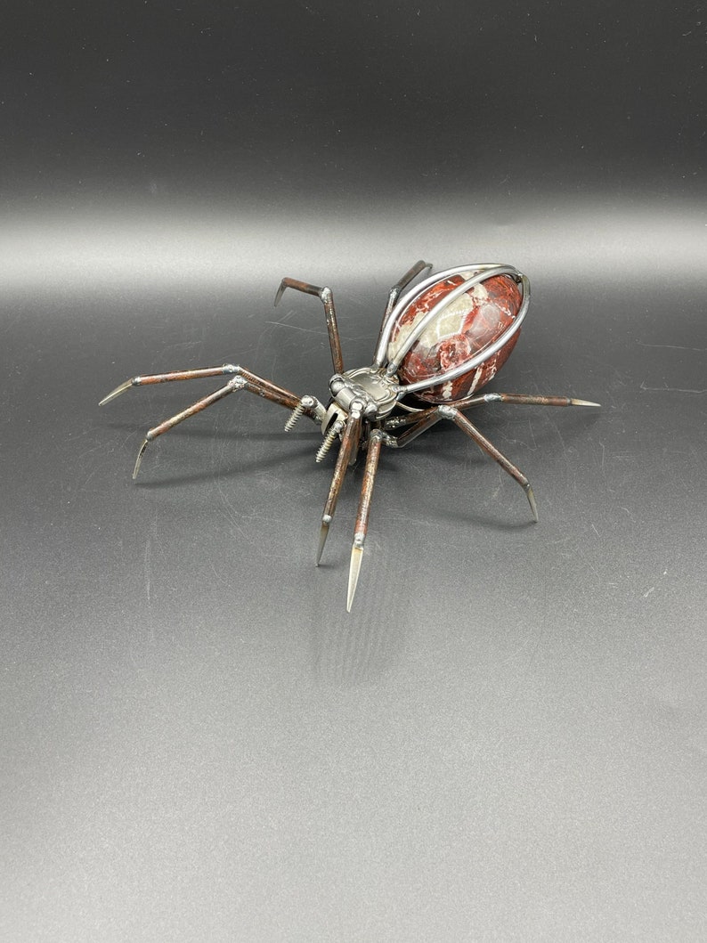 Scrap Metal Orb Weaver Spider Sculpture - Etsy UK