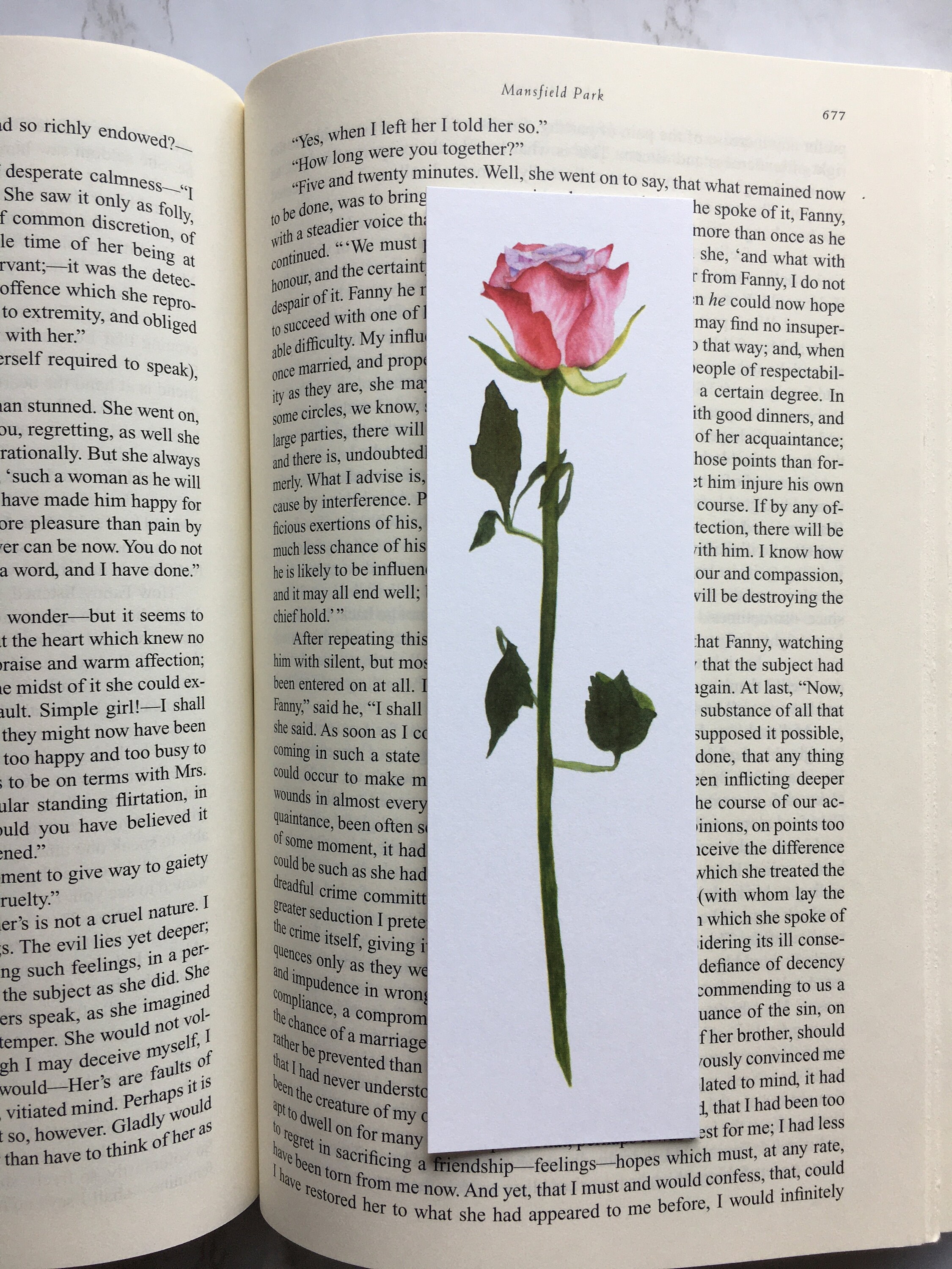 Pink and Purple Rose Paper Bookmark Dried Rose Bookmark - Etsy Australia