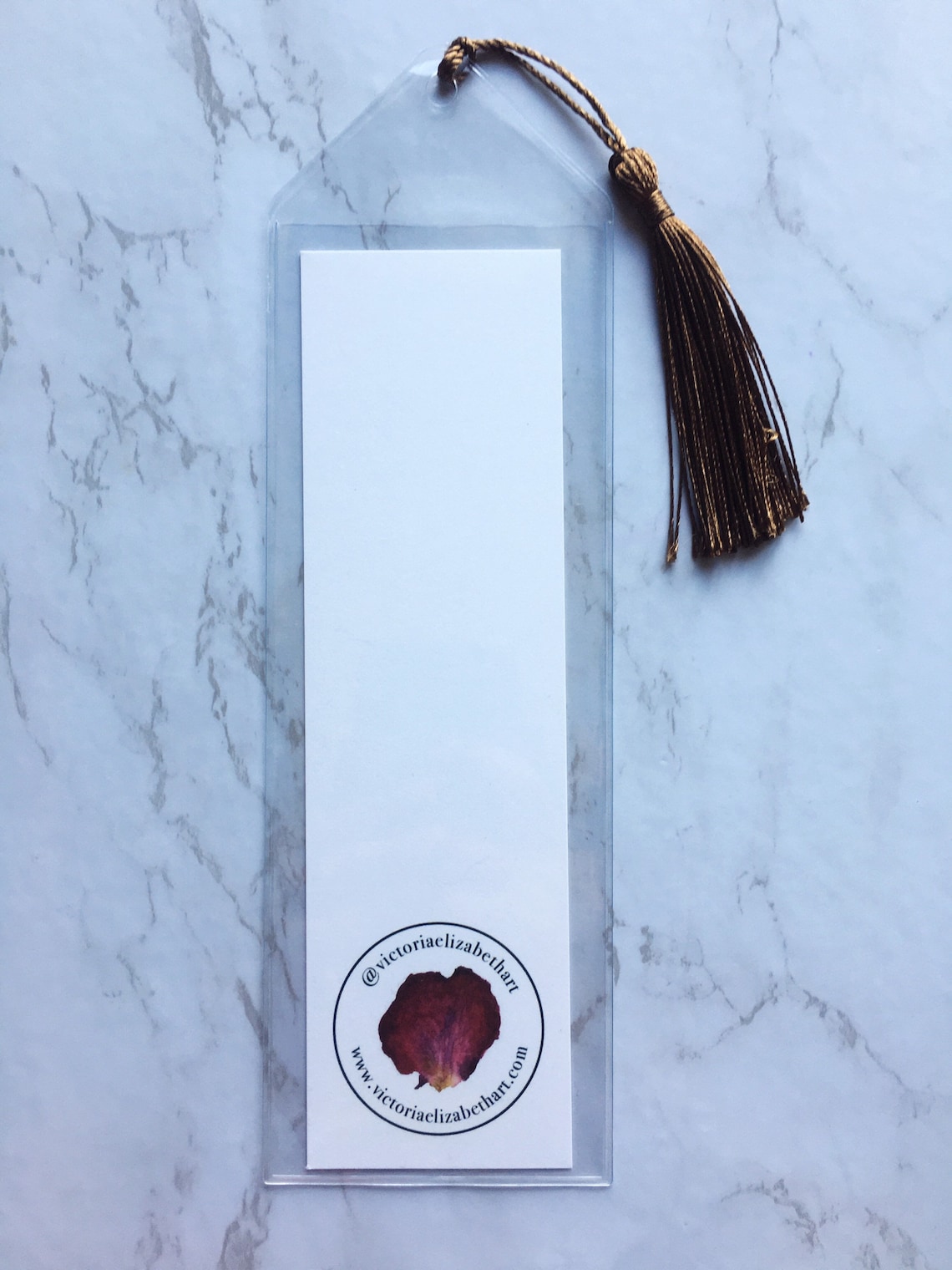Dried Rose Petals Paper Bookmark Dried Rose Bookmark - Etsy