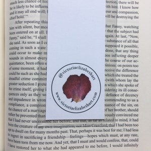 Pink and Purple Rose Paper Bookmark | Dried Rose Bookmark | Flower ...