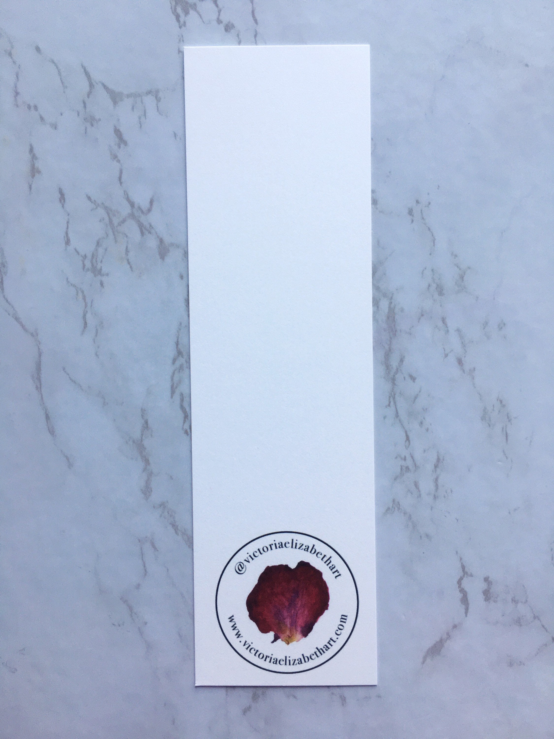 Dried Burgundy Rose Paper Bookmark Dried Rose Bookmark - Etsy