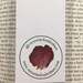 Red Rose Bookmark Dried Rose Bookmark Flower Bookmark Book Lover Gifts ...