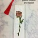 Red Rose Bookmark Dried Rose Bookmark Flower Bookmark Book Lover Gifts ...