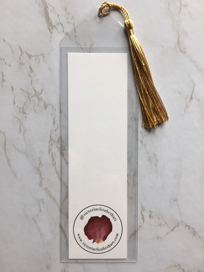 Pink and Purple Rose Paper Bookmark Dried Rose Bookmark | Etsy