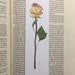 Yellow and Purple Rose Bookmark | Floral Bookmark | Watercolor Rose ...