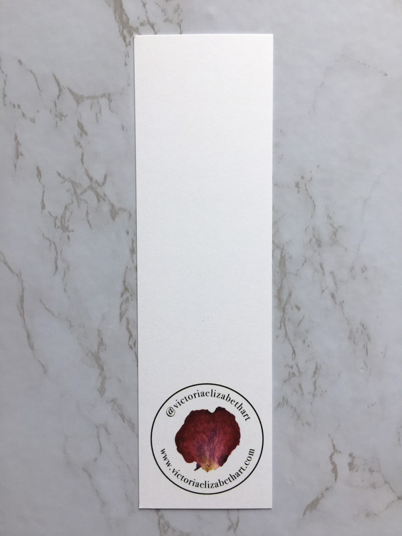 Pink and Purple Rose Paper Bookmark Dried Rose Bookmark | Etsy