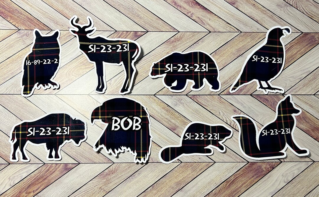 Personalized Wood Badge Critter Vinyl Decal, Window Sticker, Critter ...