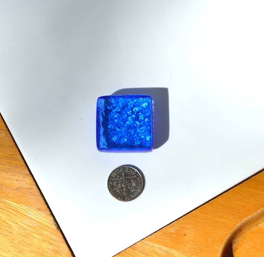 Siberian Blue Quartz, Polished Siberian Blue Square Crystal L 27mm W ...