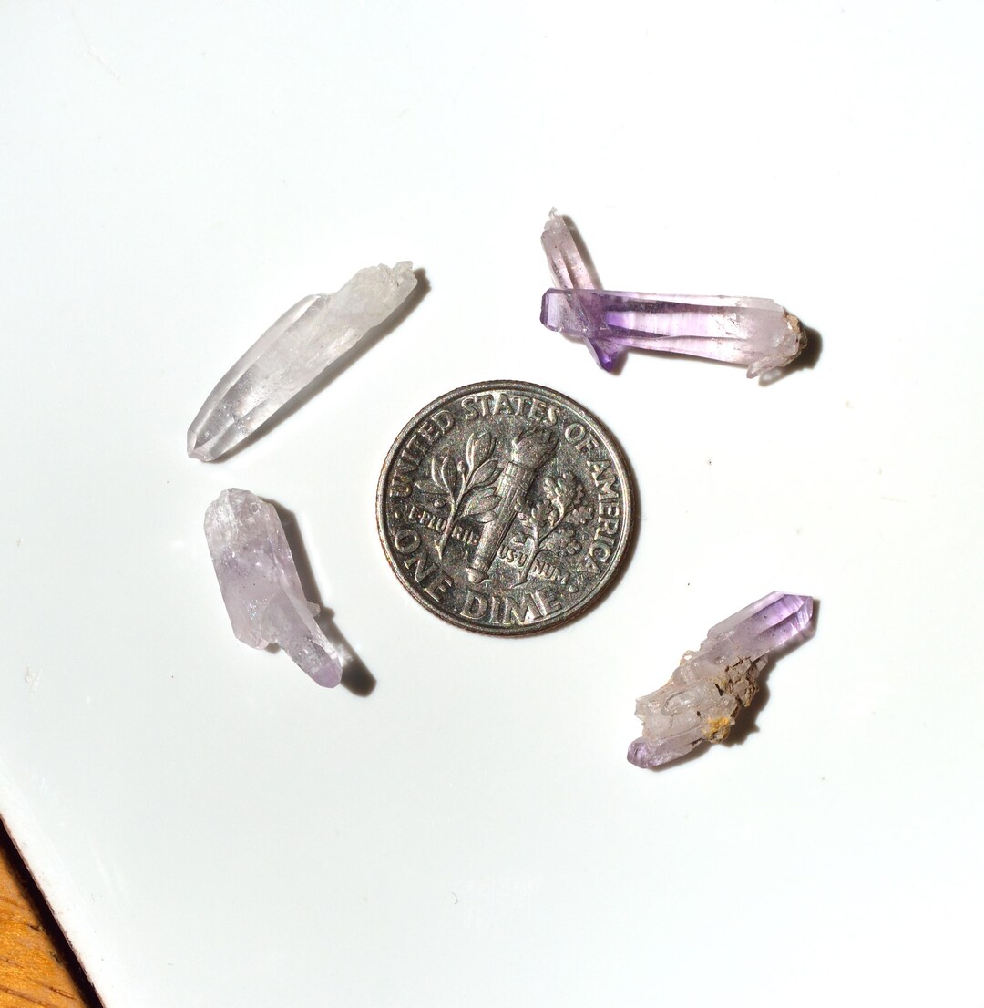 Amethyst Quartz Crystals, 4 Vera Cruz Mexico Amethyst Quartz, Purple ...