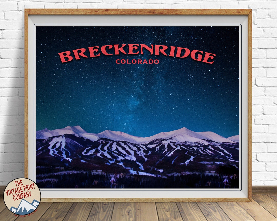 Breckenridge Poster, Colorado Print, Breckenridge Print, Skiing Poster ...