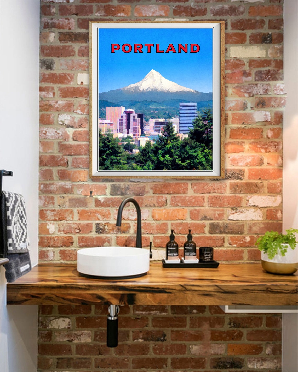 Portland Poster Portland Oregon Print Portland Art Oregon - Etsy