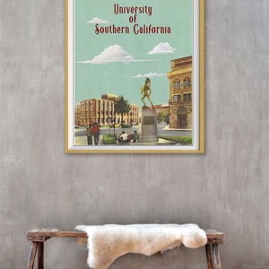 University of Southern California Poster, USC Print, Trojans Poster ...