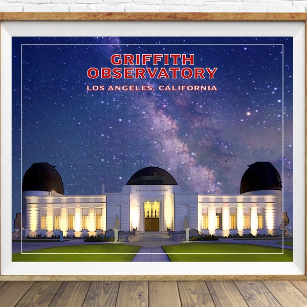 Griffith Observatory Poster - Etsy