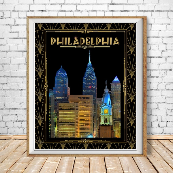 Philadelphia Poster - Etsy