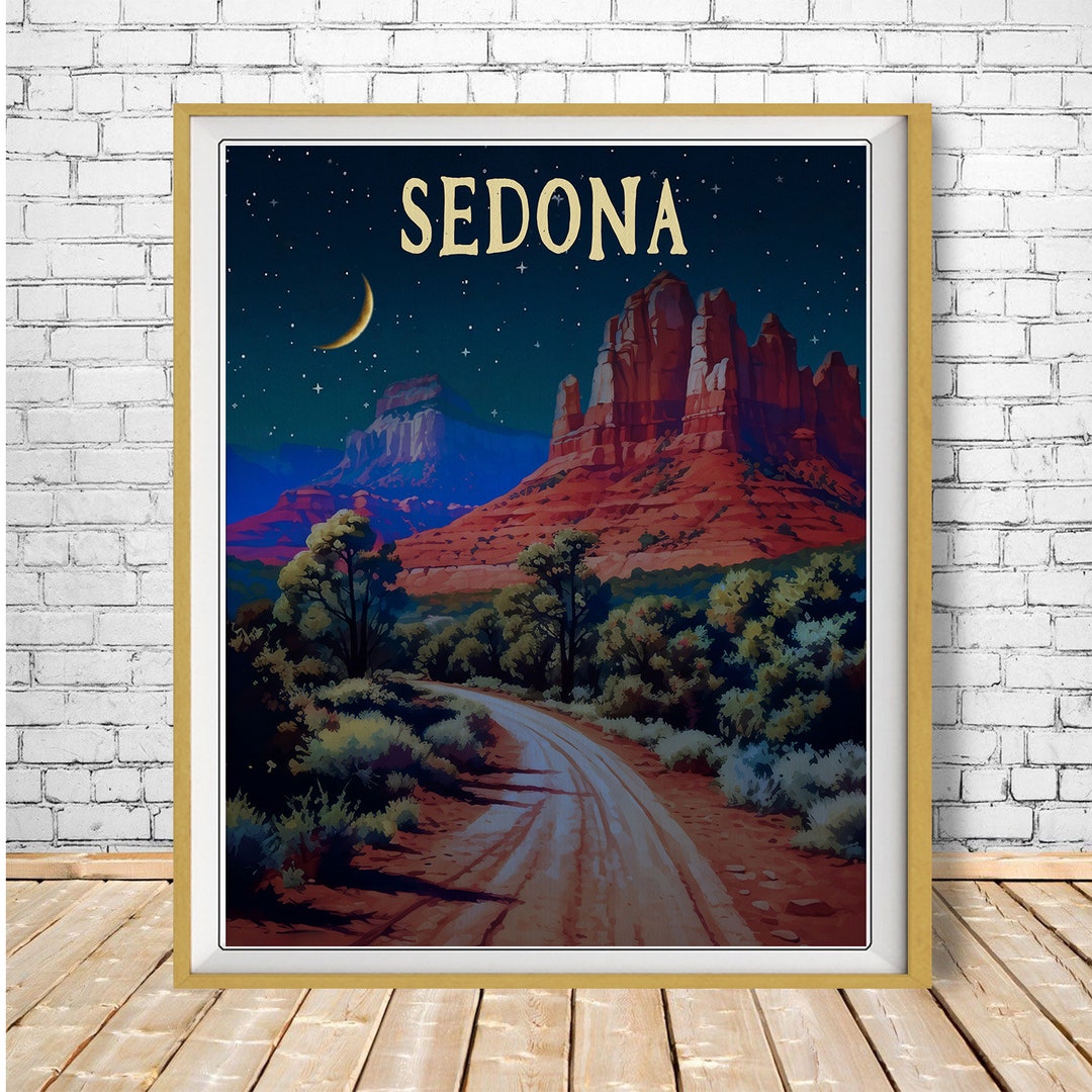 Sedona Poster, Arizona Print, Sedona Decor, Arizona Poster, Sedona ...