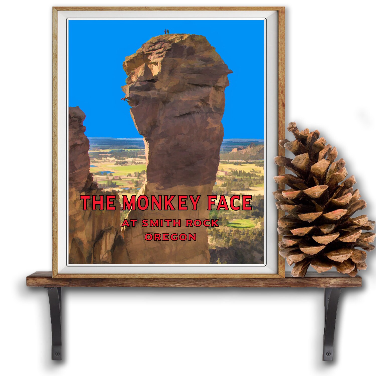 Smith Rock Poster Rock Climbing Poster Smith Rock Print - Etsy